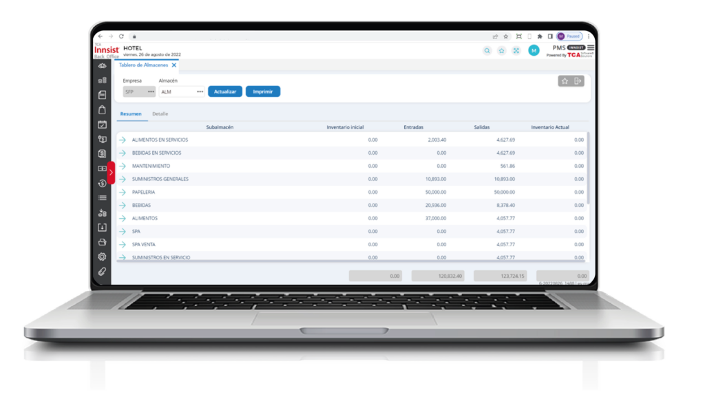 Innsist Back Office – TCA Software Solutions